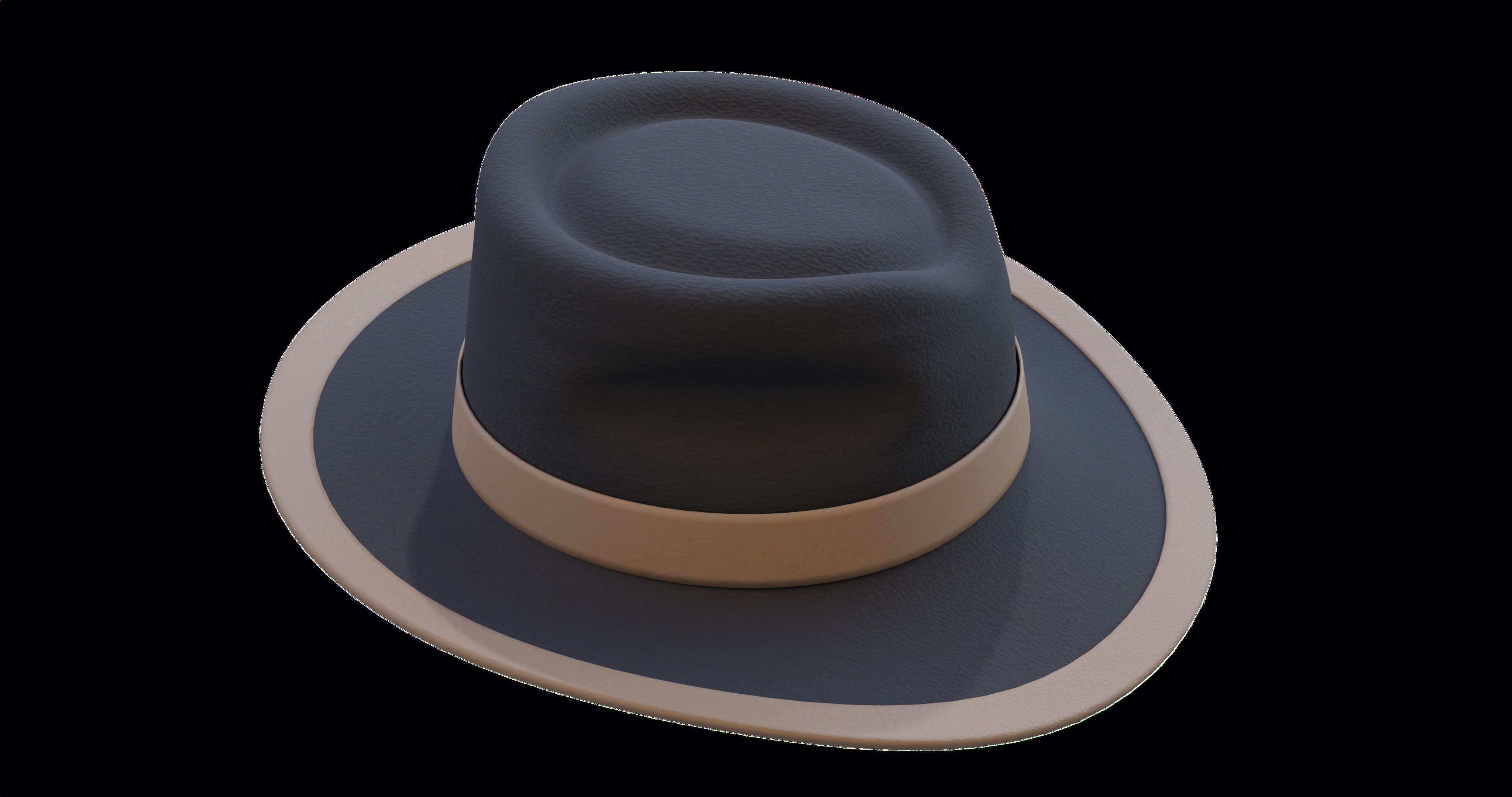 Felt Fedora Hat 3D model | CGTrader