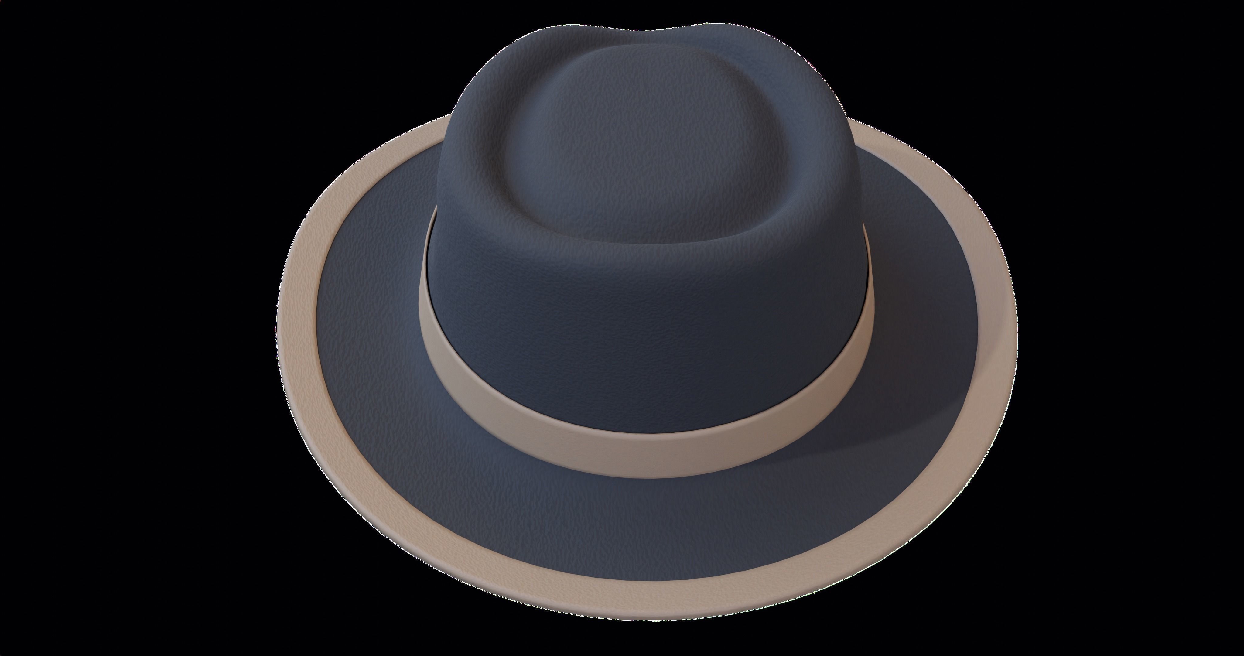 Felt Fedora Hat 3D model | CGTrader