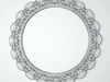Vintage Scalloped Metal Work Mirror 3D model | CGTrader