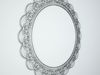 Vintage Scalloped Metal Work Mirror 3D model | CGTrader