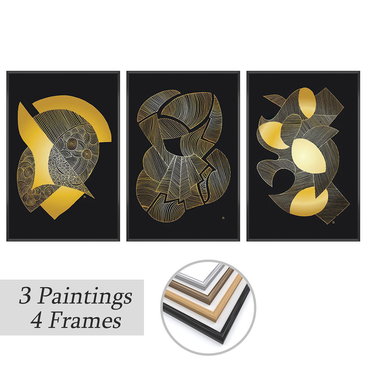 Wall Art Set 4001 3D model | CGTrader