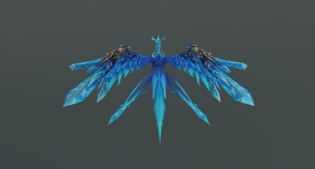 3D model Crystal Phoenix Fantasy VR / AR / low-poly | CGTrader