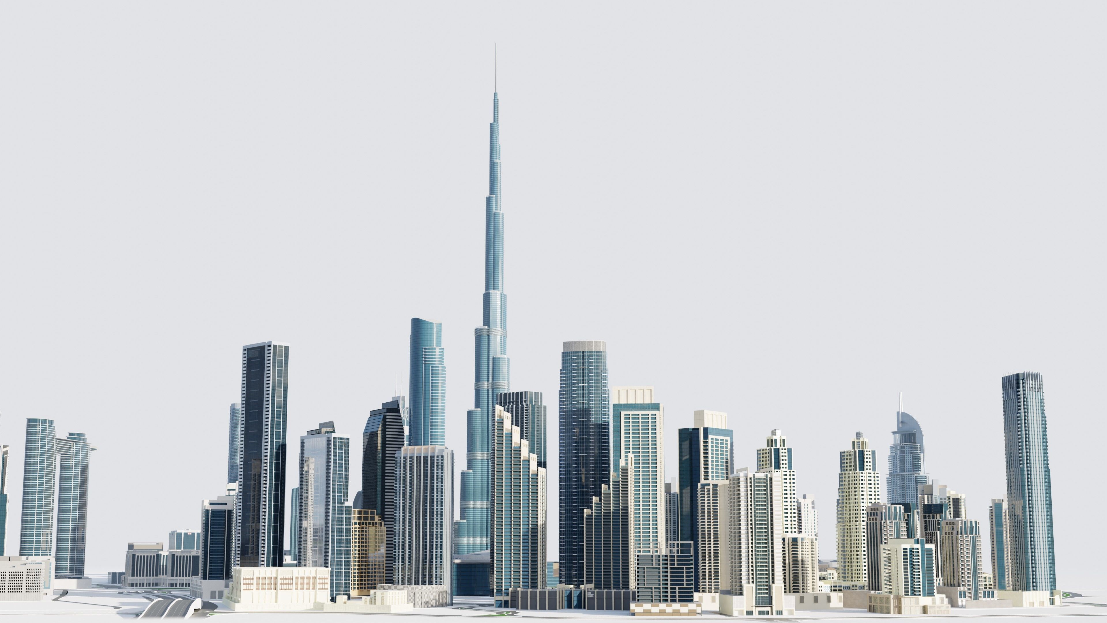 Burj khalifa Area - Dubai 3D model | CGTrader