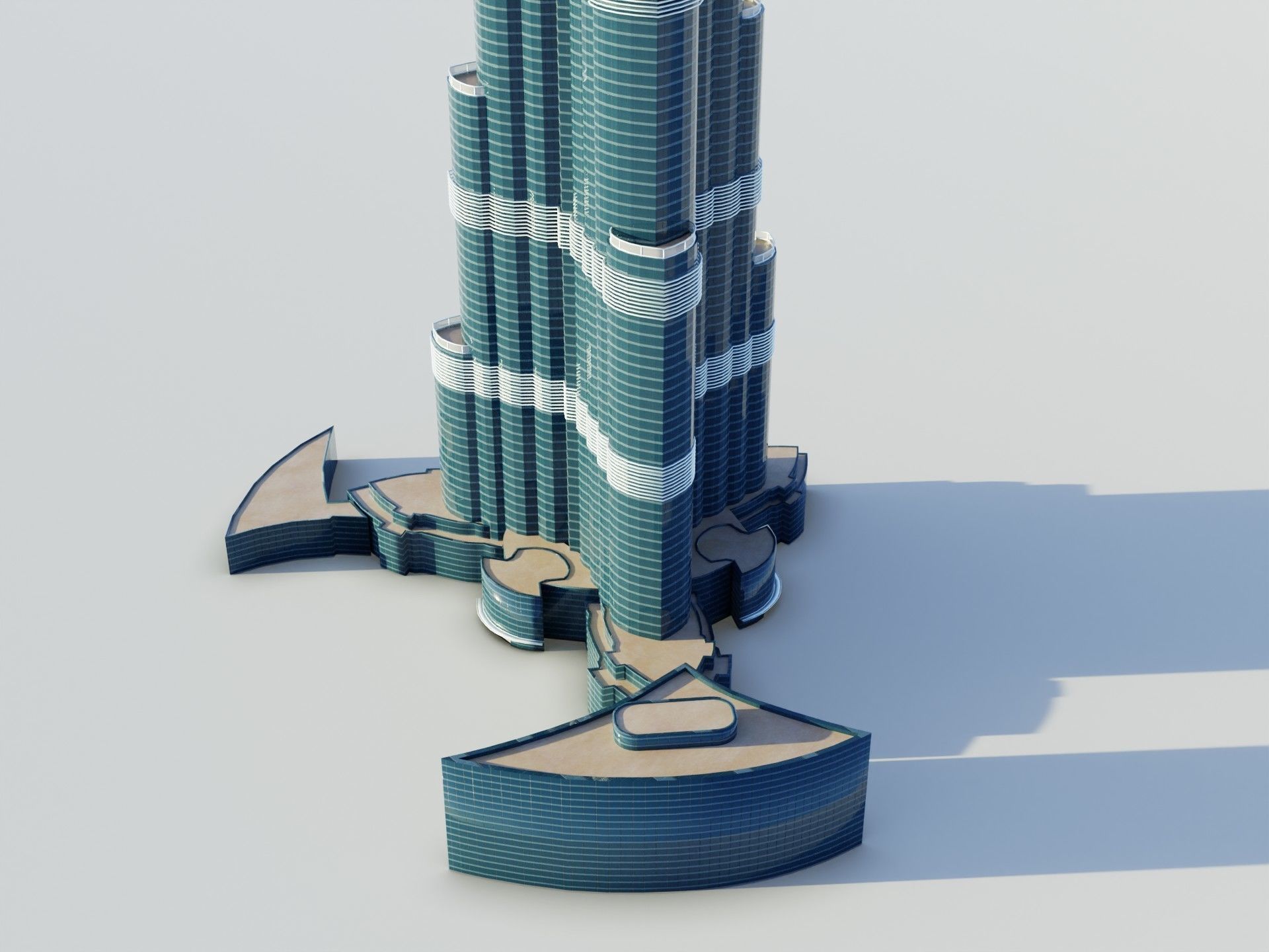 Burj khalifa Area - Dubai 3D model | CGTrader