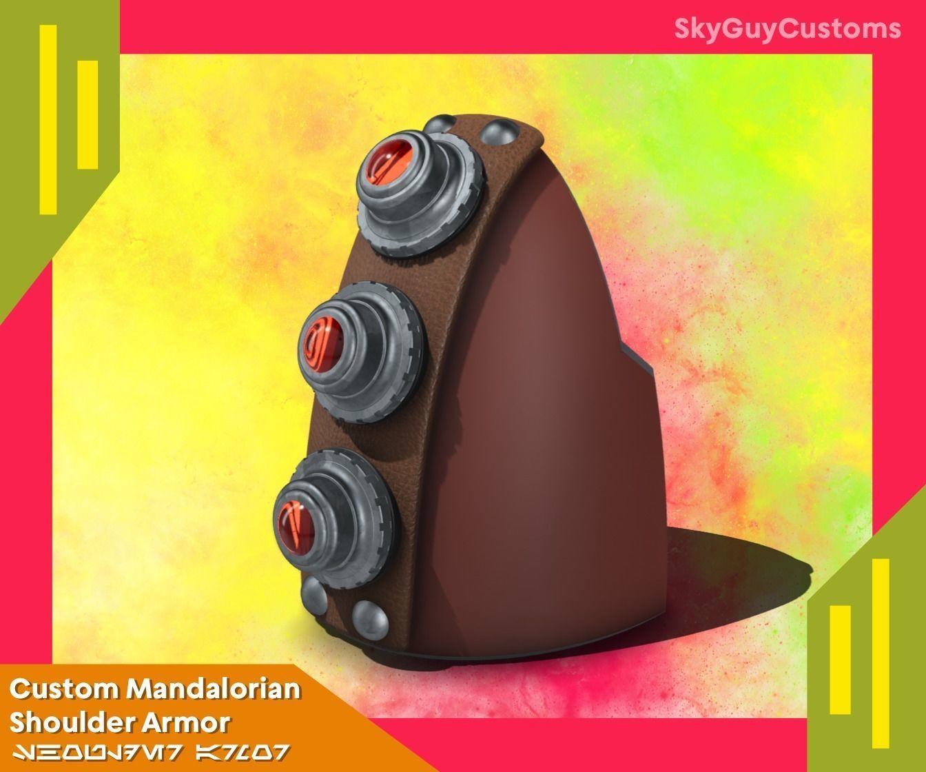 Mandalorian Shoulder Armor 3D Print File 3D model 3D printable | CGTrader