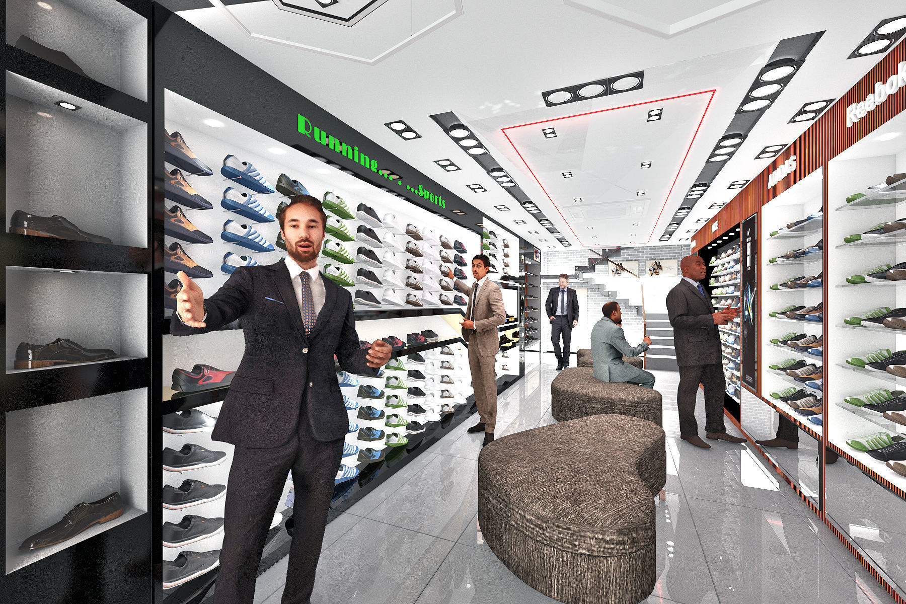 SHOE SHOP INTERIOR 3D model | CGTrader