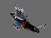 Cartoon V8 vintage engine 3D model | CGTrader