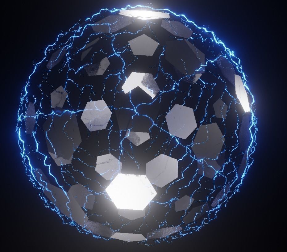 Lightning ball 3D model animated | CGTrader