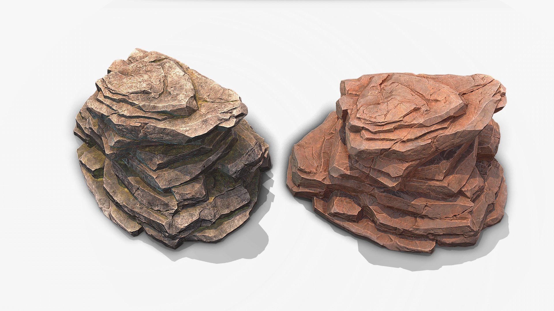 3D model Sharp Rock 3 two texture VR / AR / low-poly | CGTrader
