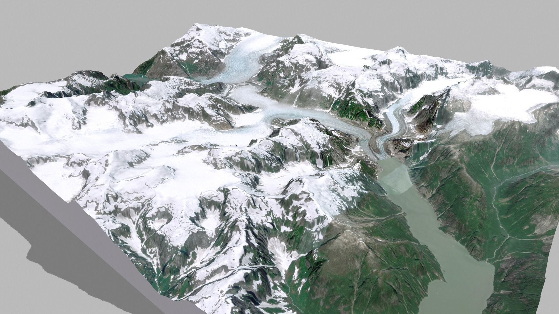 Mountain landscape Shakes glaiser 3D model | CGTrader