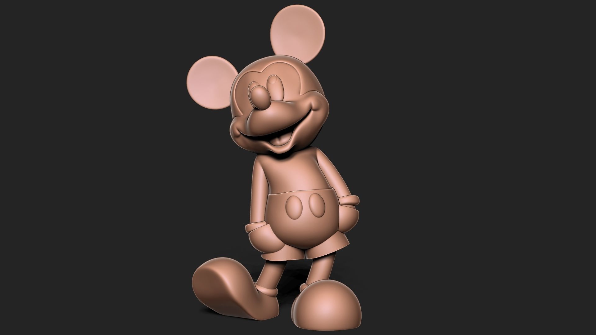 Mickey Mouse 3D model 3D printable | CGTrader