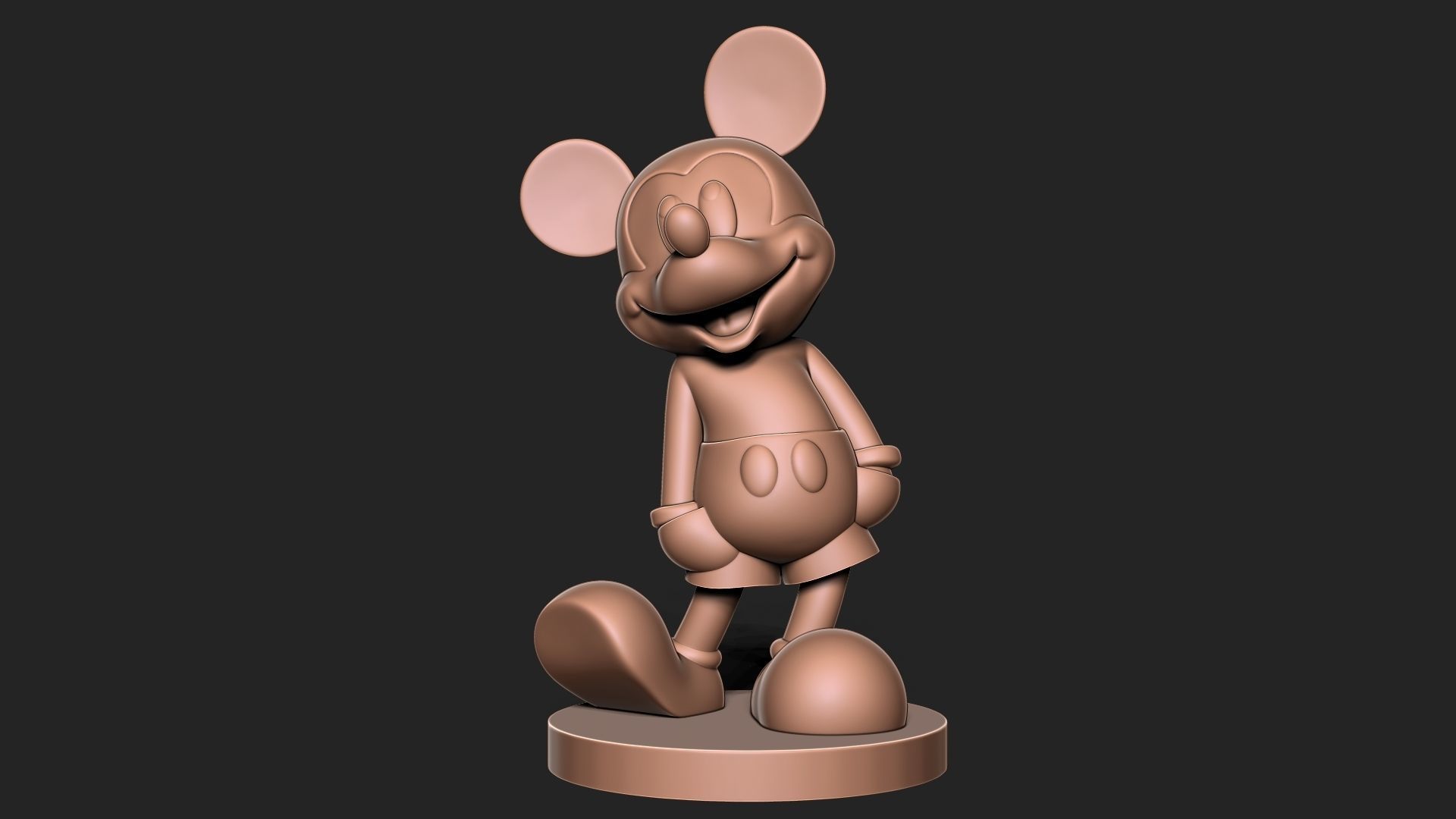 Mickey Mouse 3D model 3D printable | CGTrader