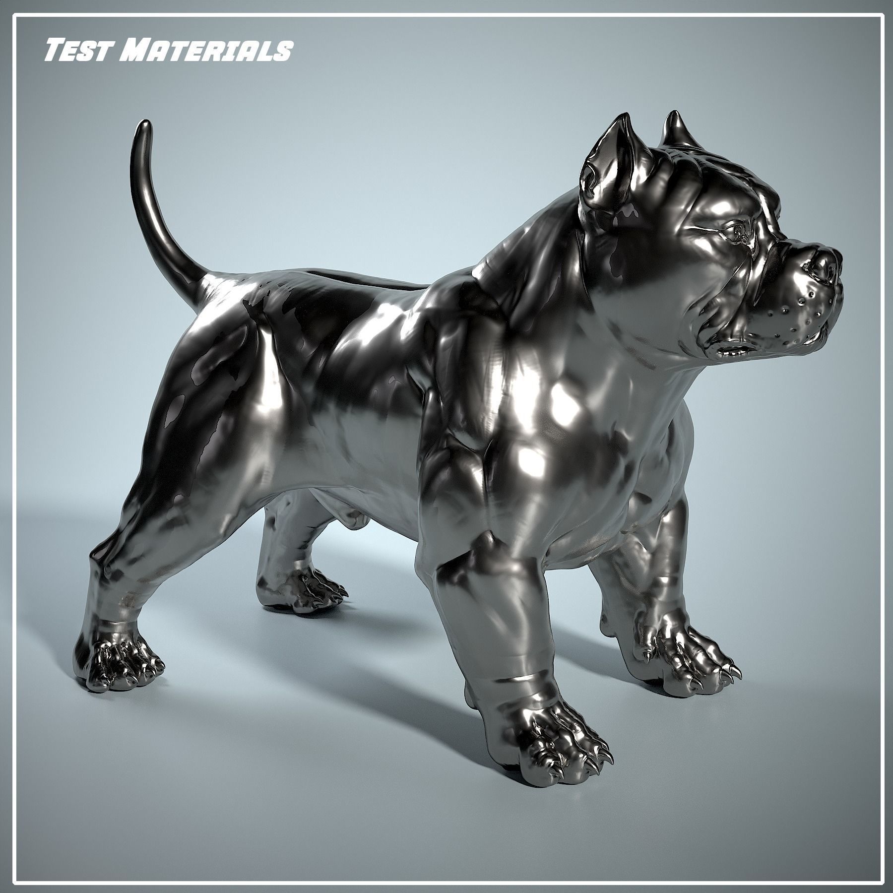 American Bully Dog 3D model 3D printable | CGTrader