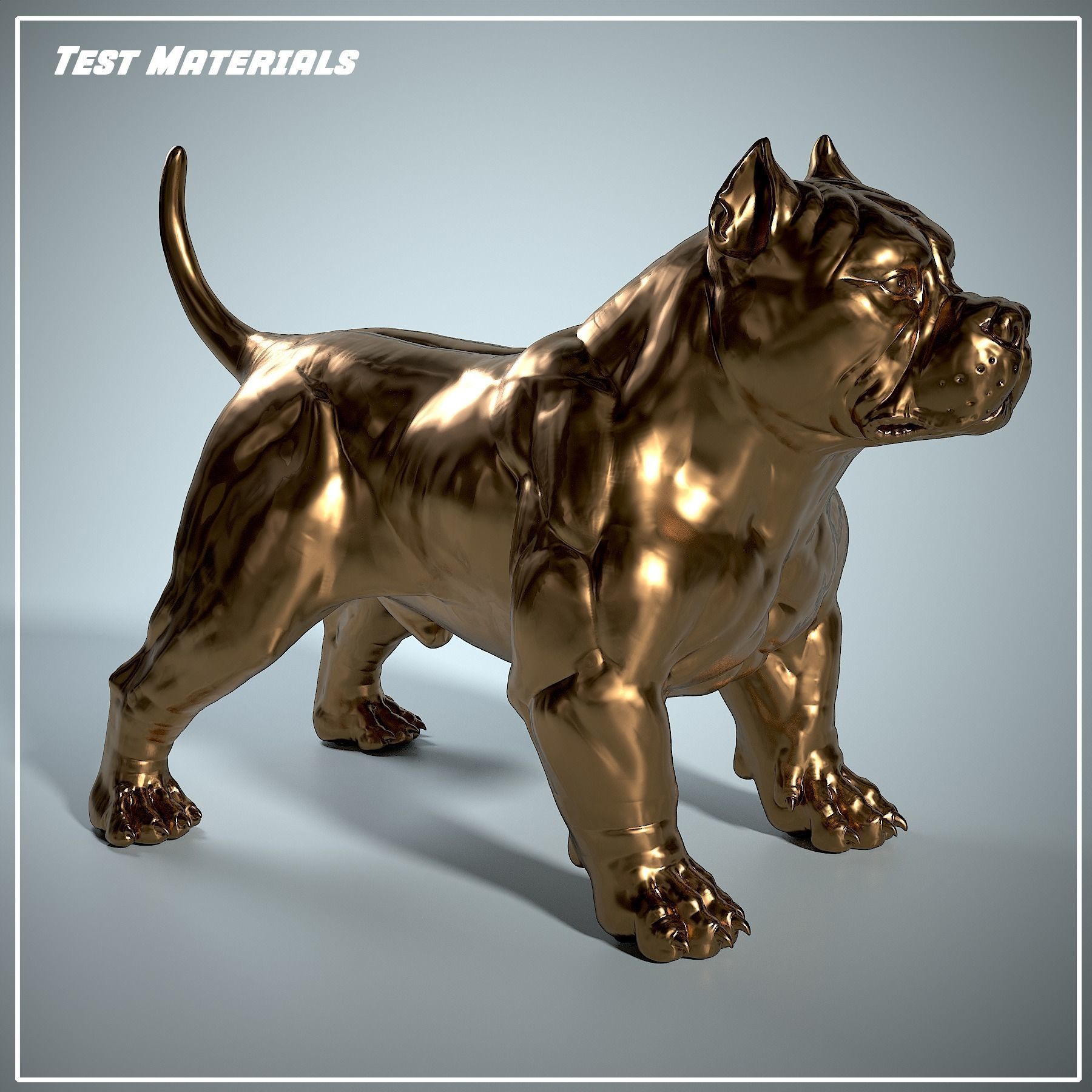American Bully Dog 3D model 3D printable | CGTrader