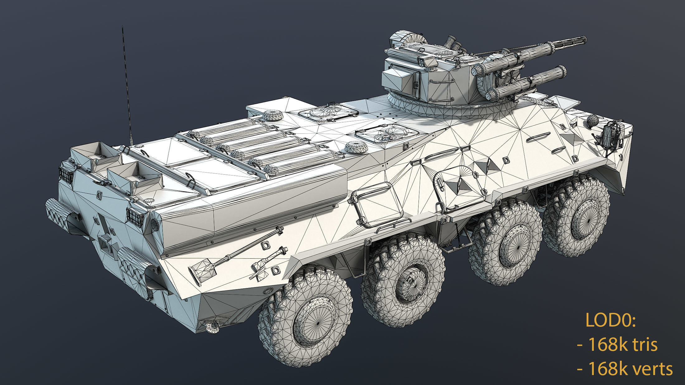 3D model BTR-3 Ukrainian APC Game Ready VR / AR / low-poly | CGTrader