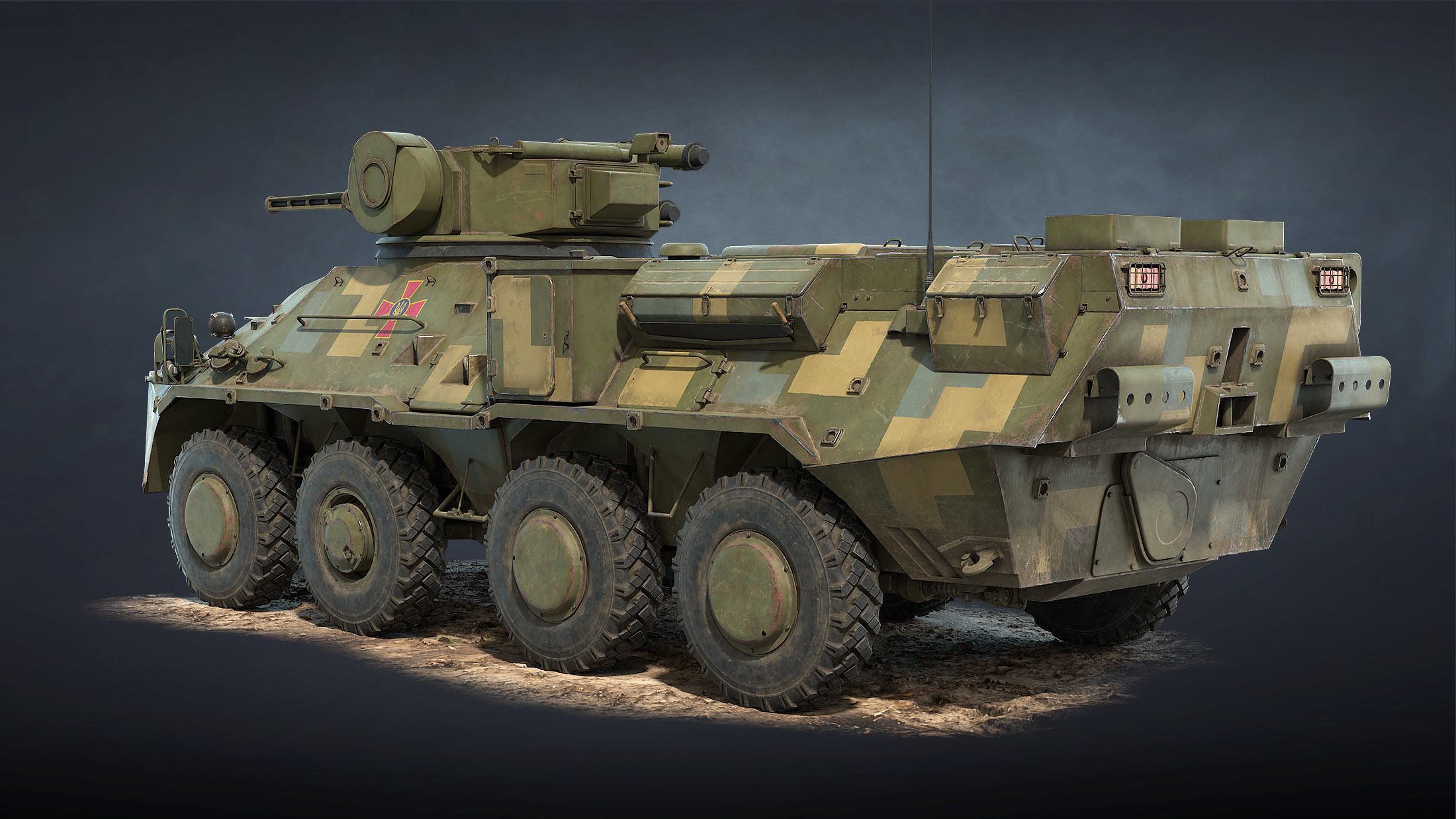 3D model BTR-3 Ukrainian APC Game Ready VR / AR / low-poly | CGTrader