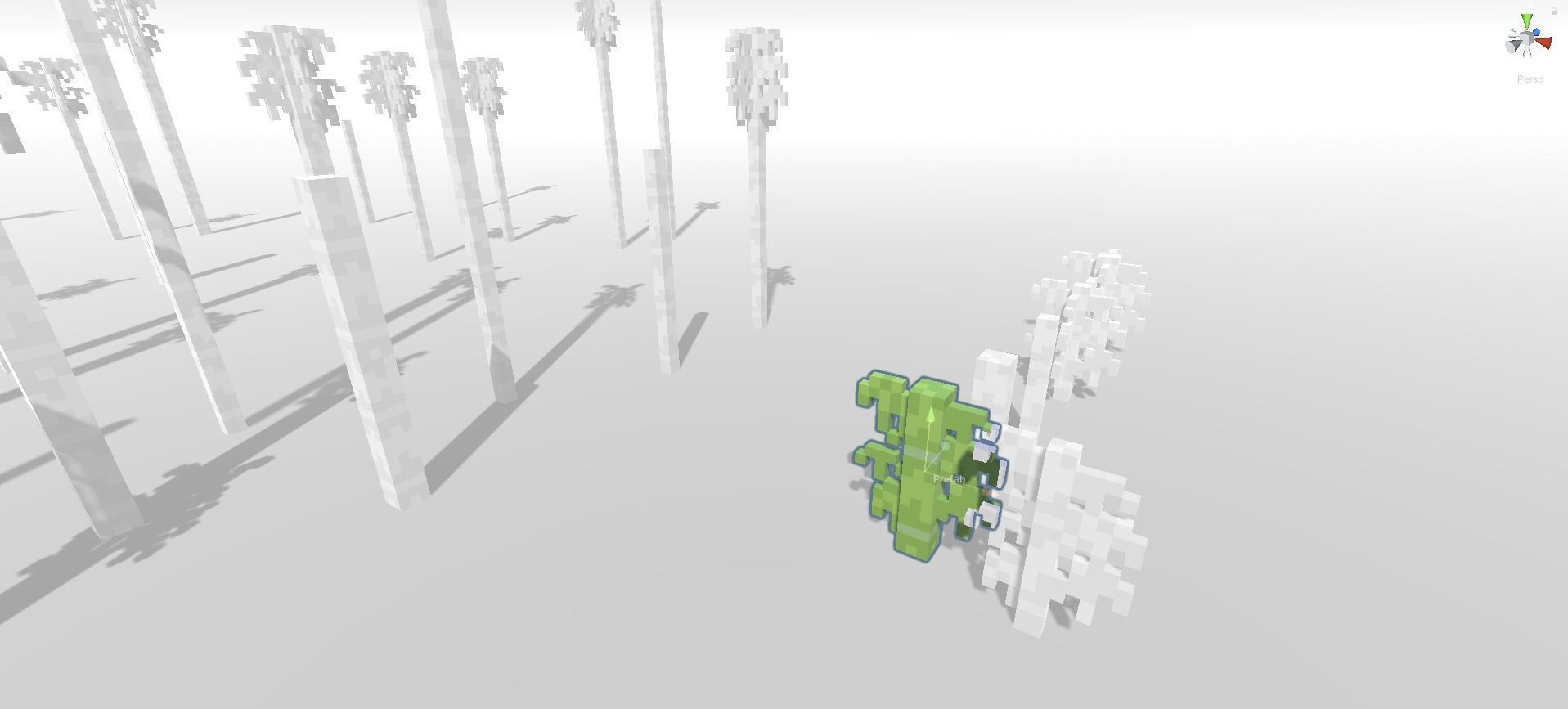 3D model Block Pack Bamboo - block styled voxel bamboo VR / AR / low ...