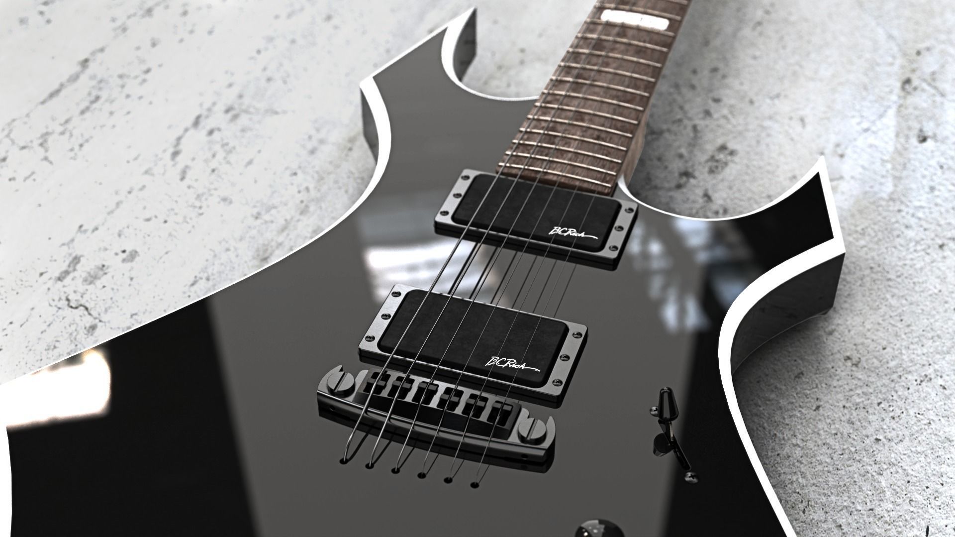 Mick Thomson Warlock Series Guitar 3D model | CGTrader