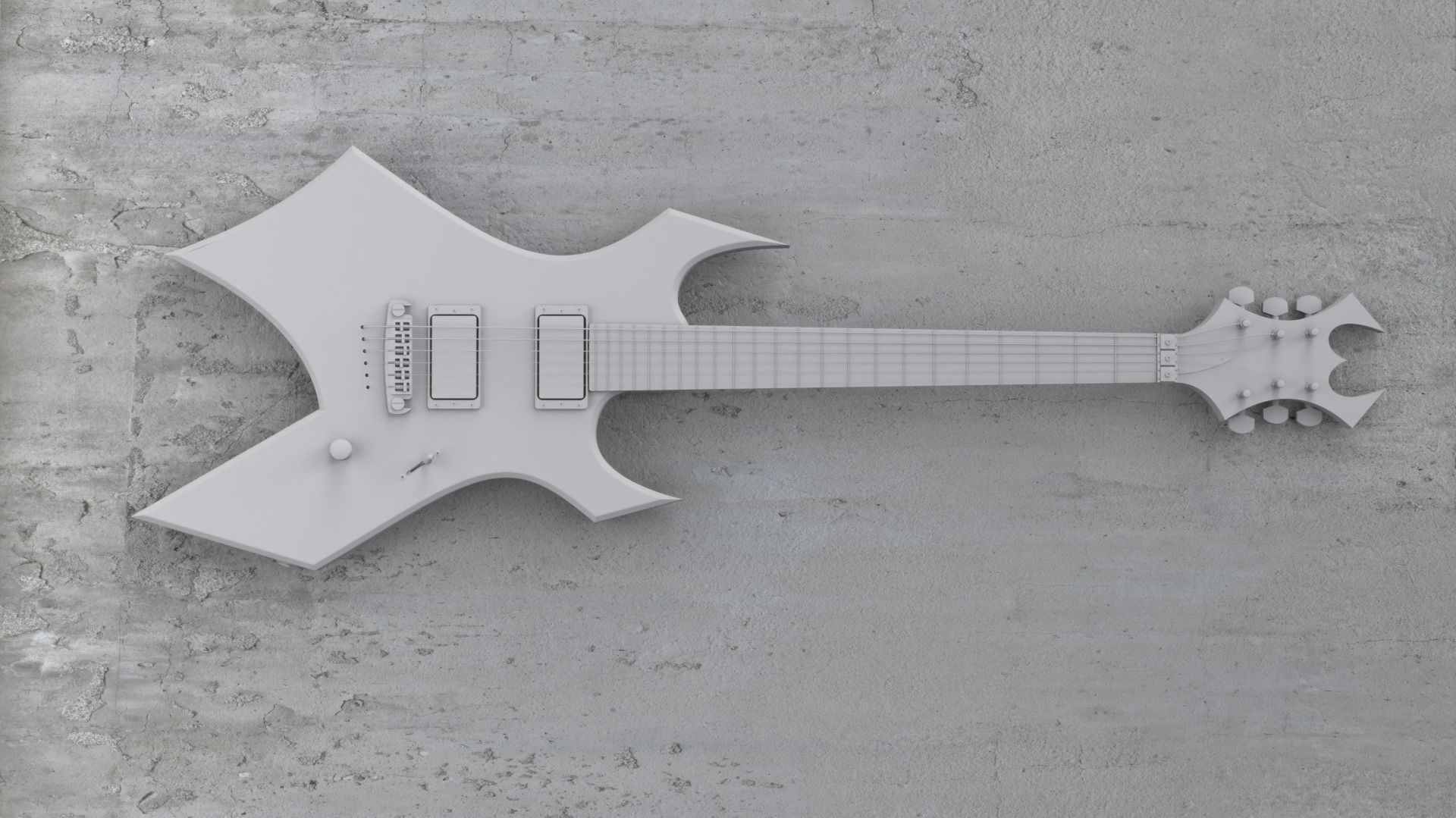 Mick Thomson Warlock Series Guitar 3D model | CGTrader