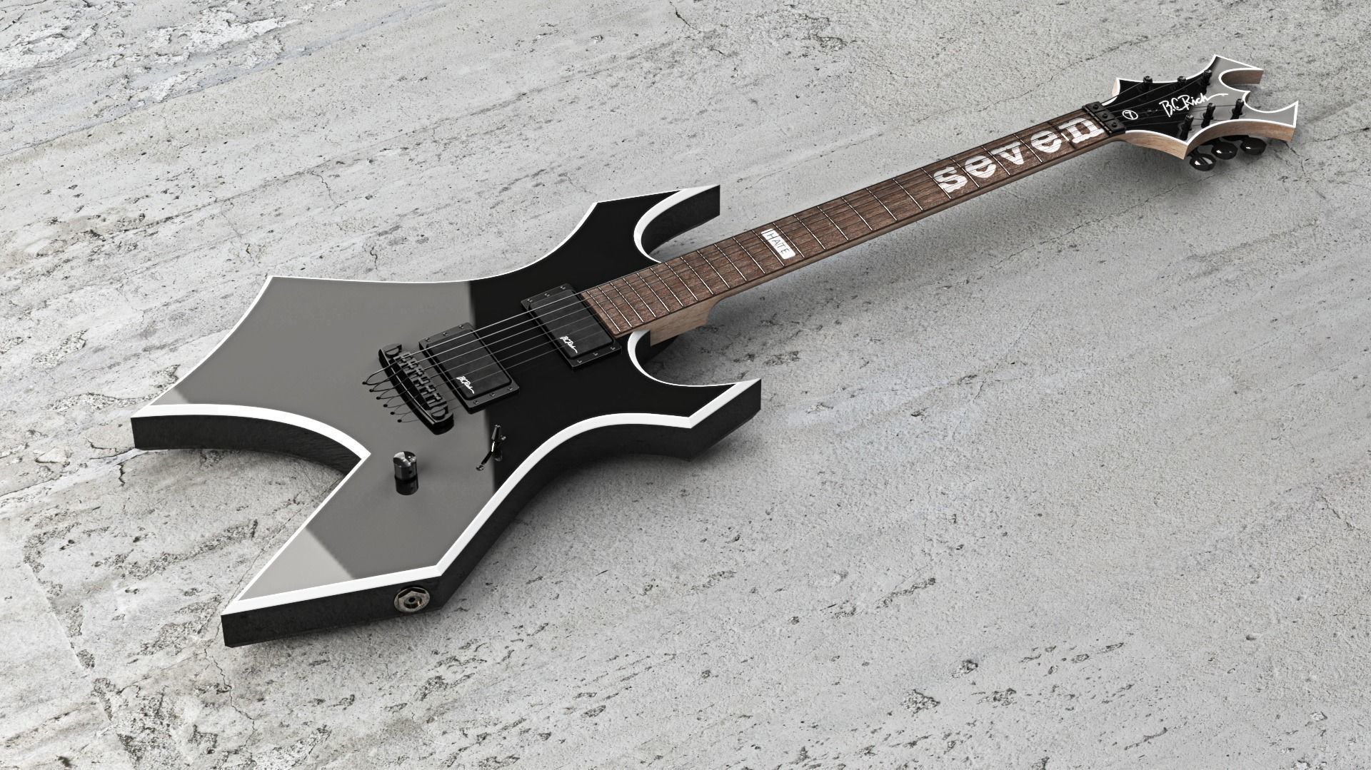 Mick Thomson Warlock Series Guitar 3D model | CGTrader