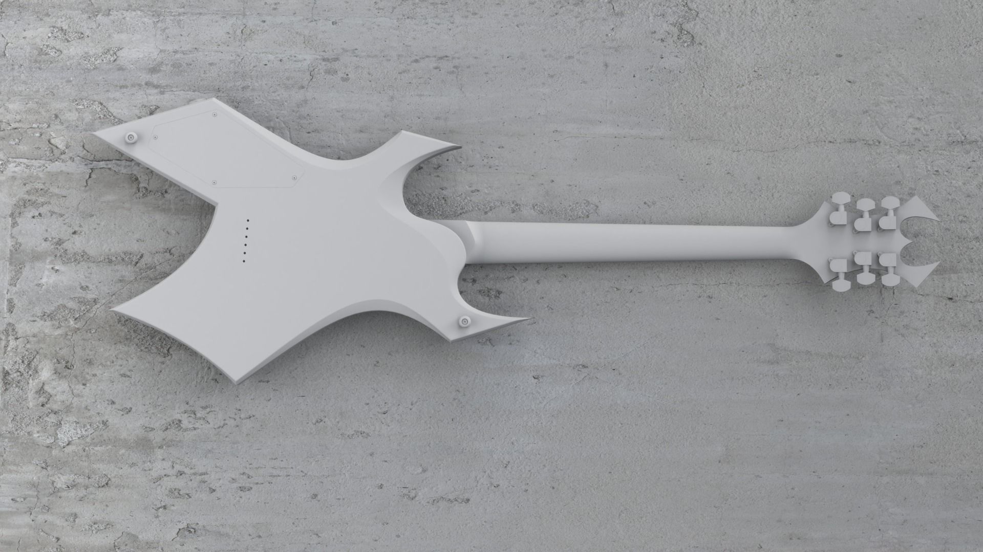 Mick Thomson Warlock Series Guitar 3D model | CGTrader