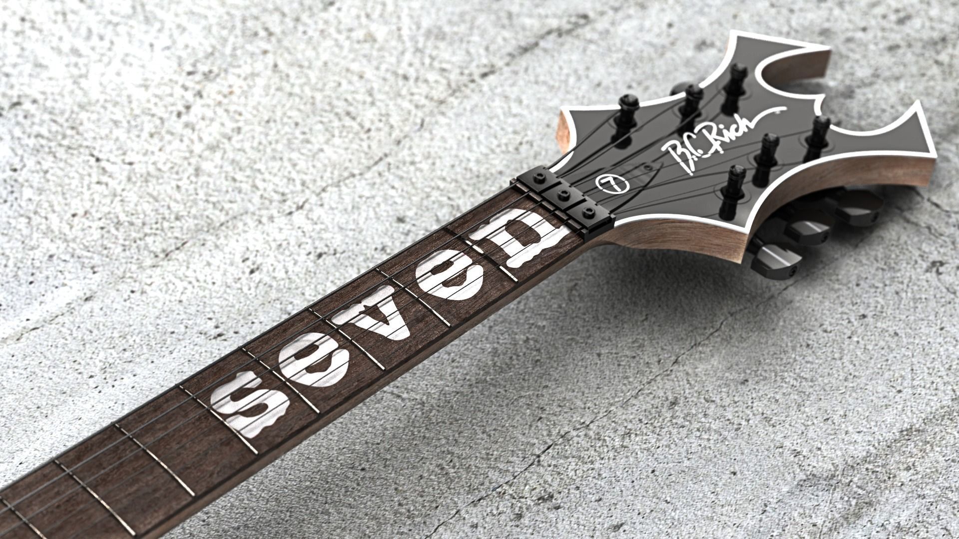 Mick Thomson Warlock Series Guitar 3D model | CGTrader