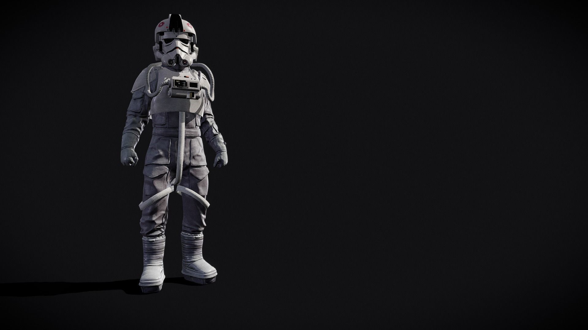 3D model Imperial AT-AT pilot VR / AR / low-poly | CGTrader