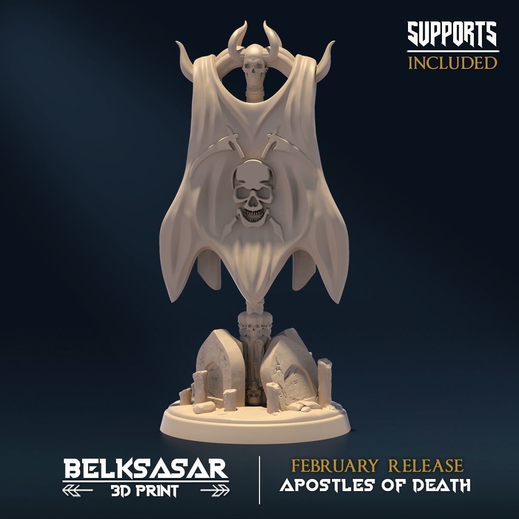 Apostles of Death Banner 3D model 3D printable | CGTrader