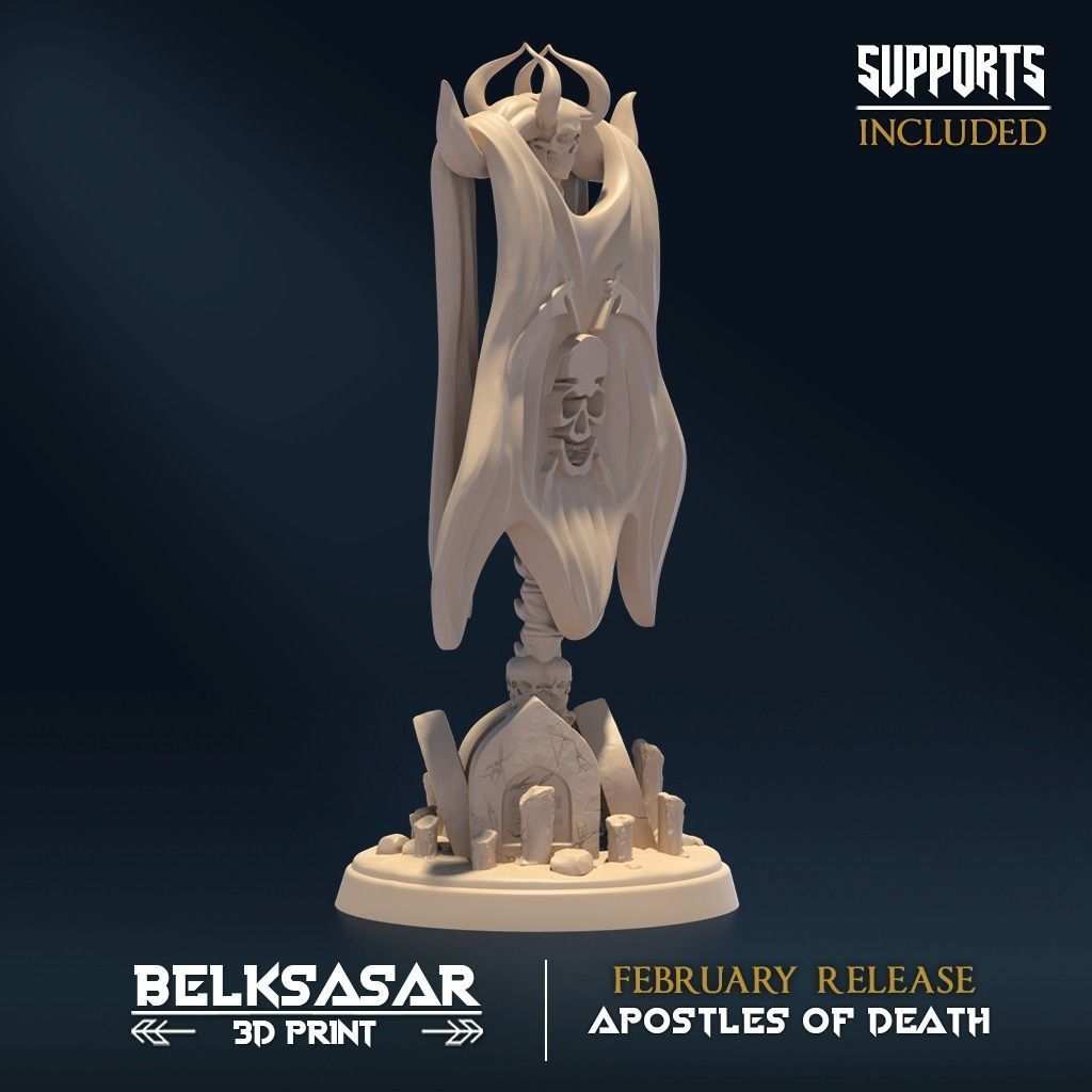 Apostles of Death Banner 3D model 3D printable | CGTrader