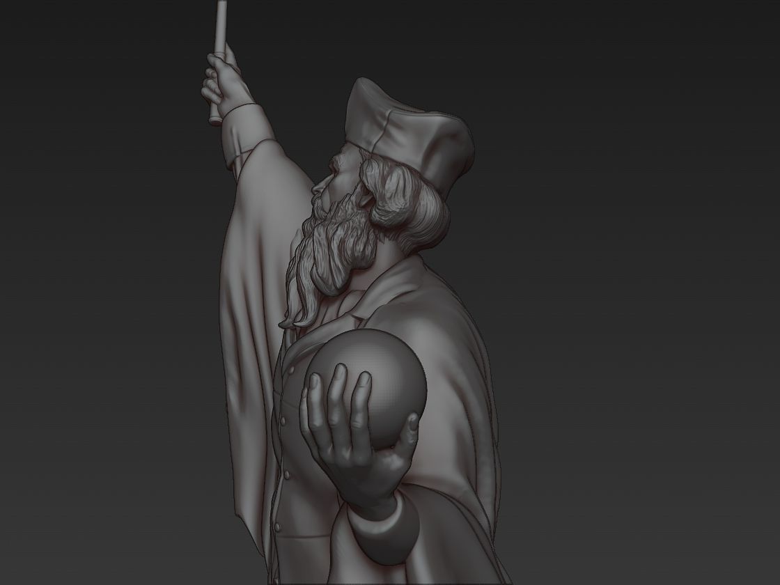 Wizard statue 3D model 3D printable | CGTrader