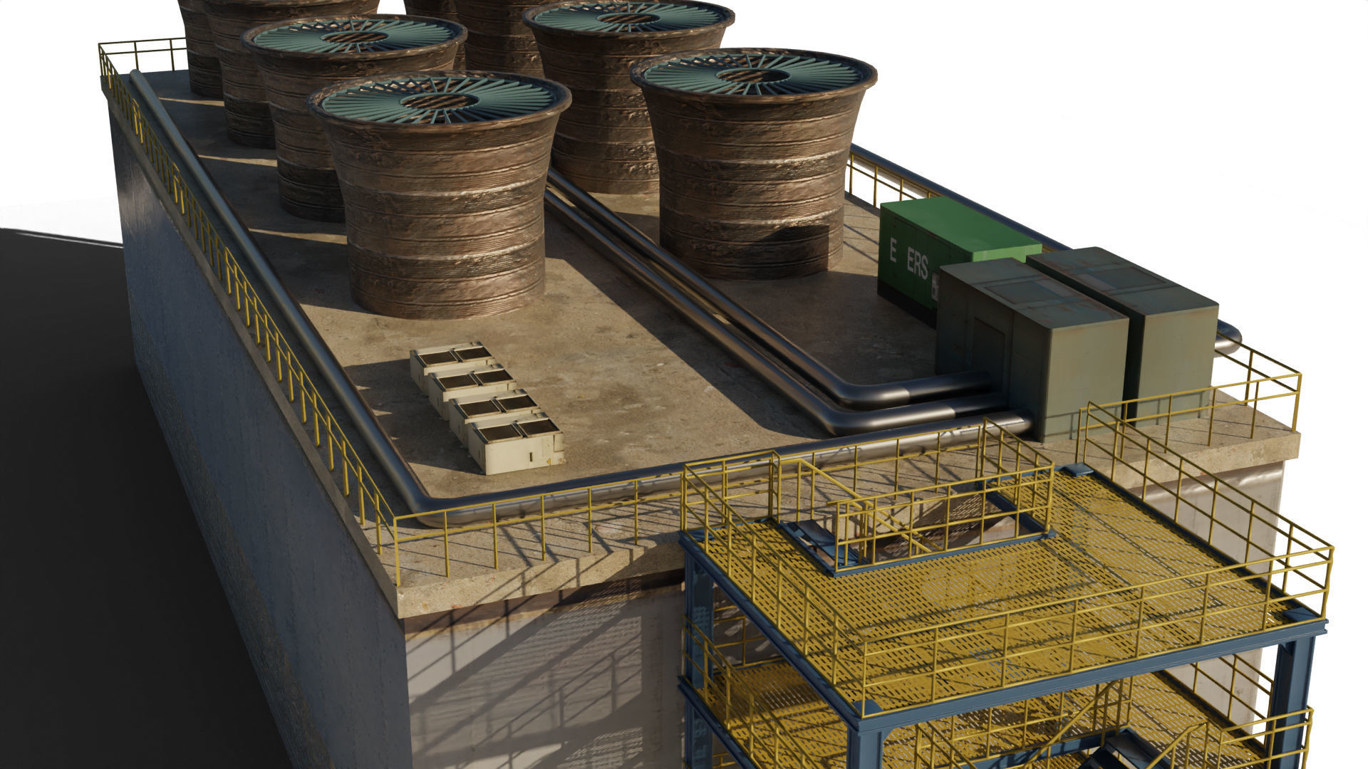 3D model Nuclear Power Plant Cooling Tower VR / AR / low-poly | CGTrader