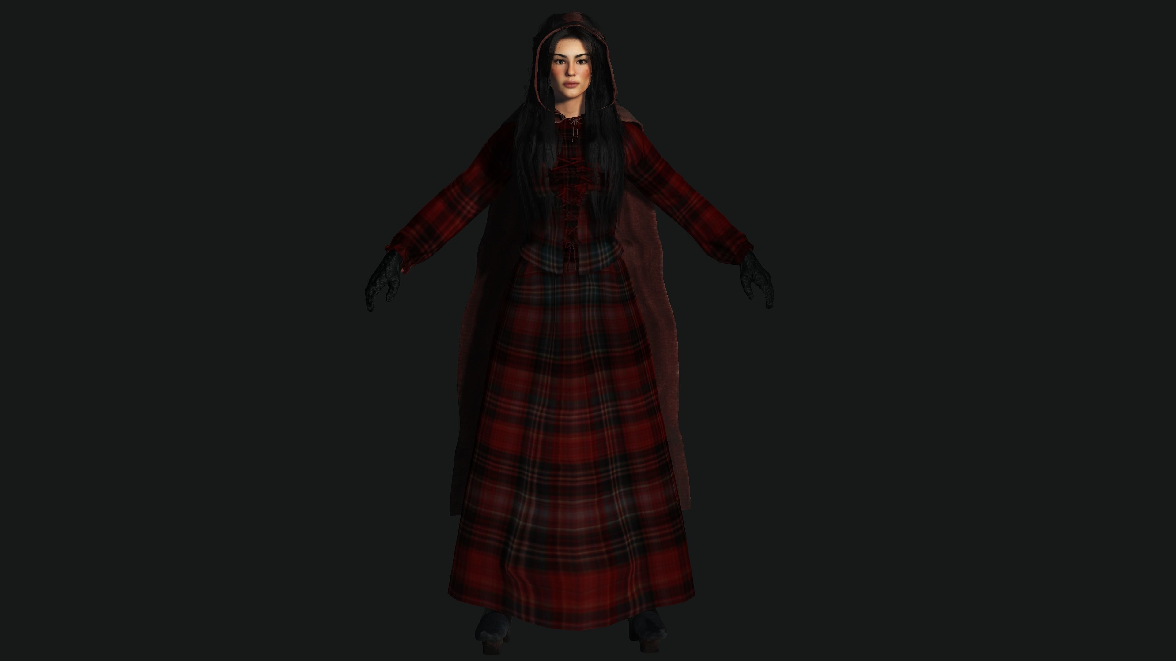 3D model AAA 3D FANTASY FEMALE CHARACTER - MEDIEVAL WOMAN 01 VR / AR ...