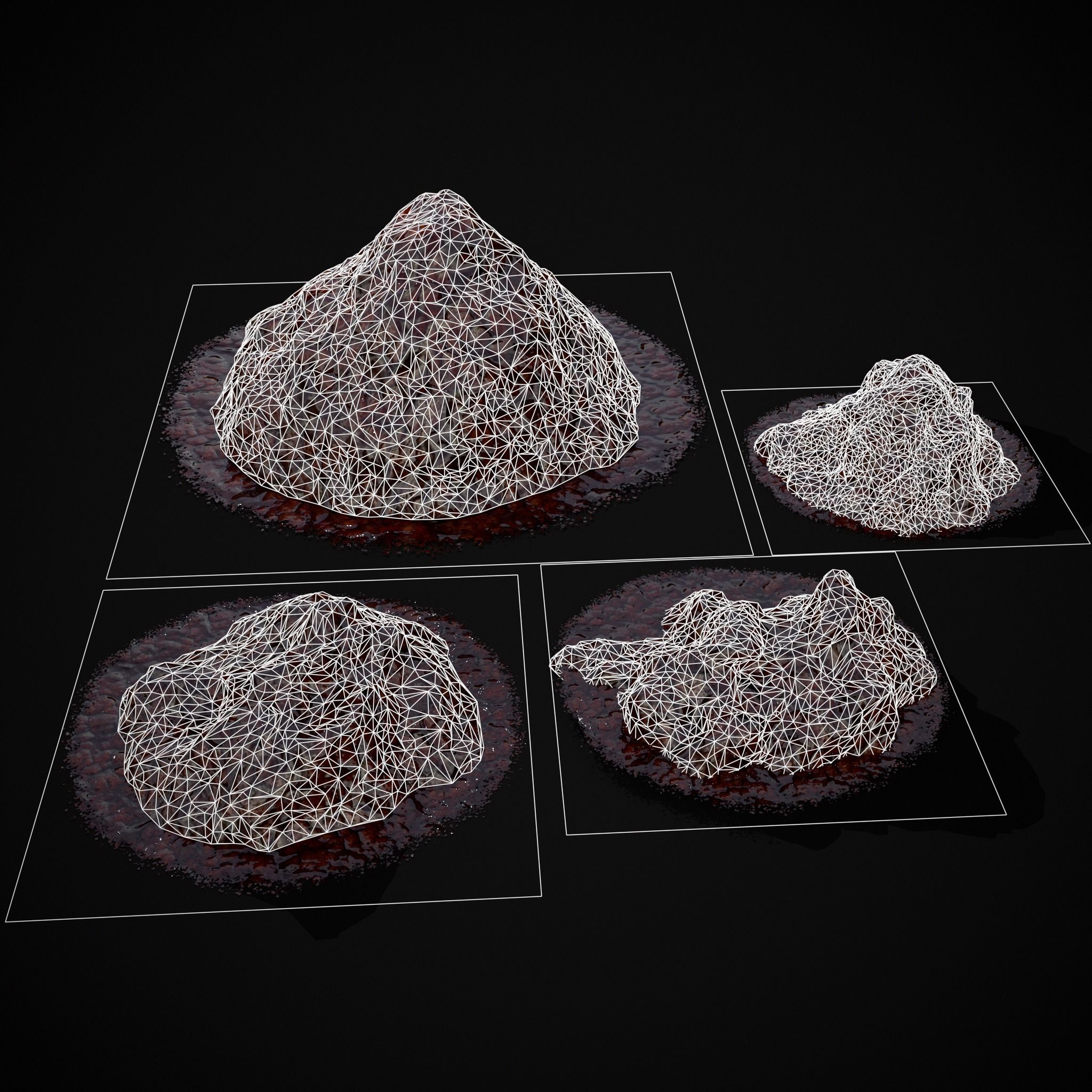 3D model Blood and Guts Piles VR / AR / low-poly | CGTrader