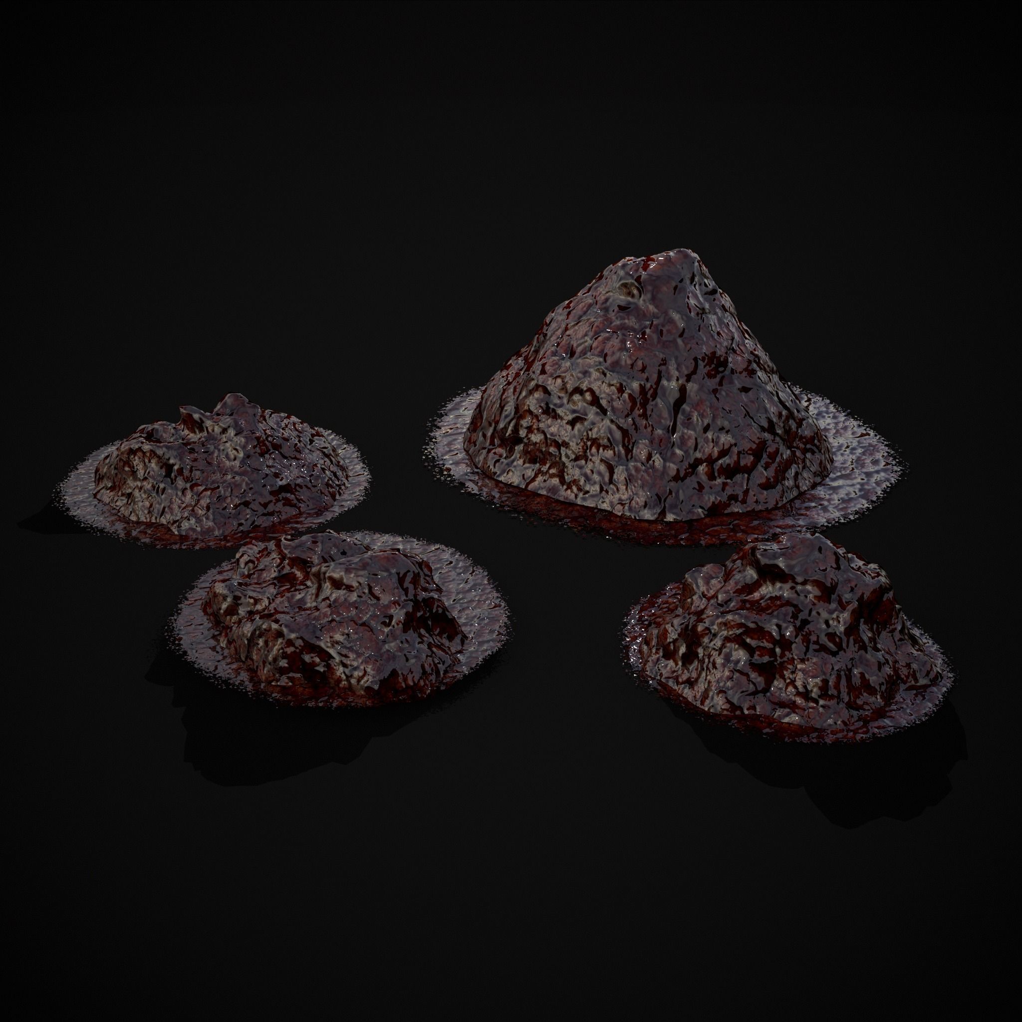 3D model Blood and Guts Piles VR / AR / low-poly | CGTrader