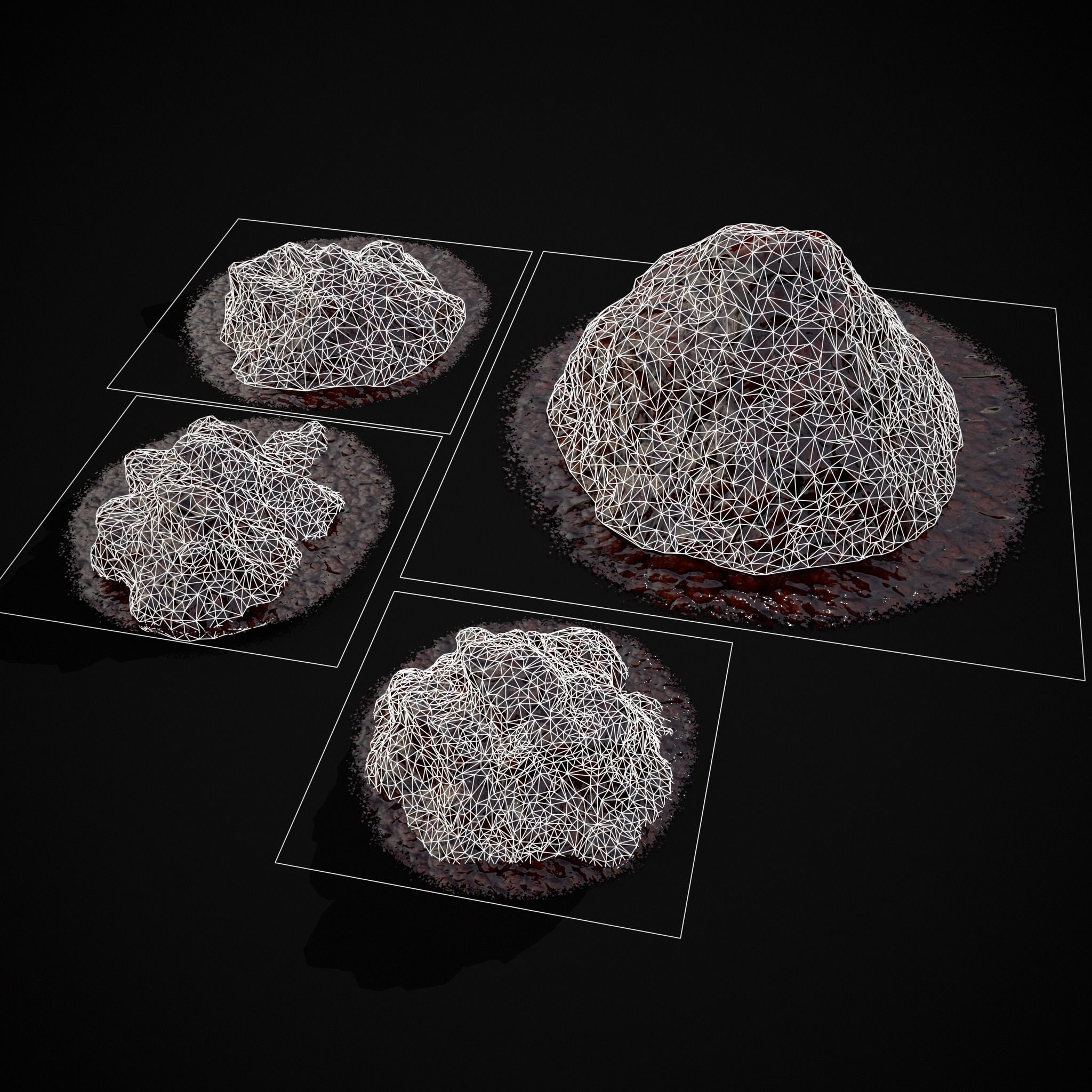 3D model Blood and Guts Piles VR / AR / low-poly | CGTrader