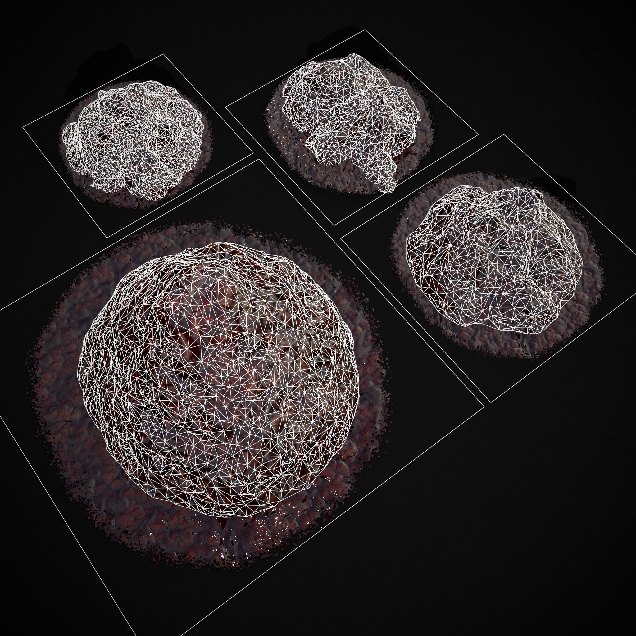 3D model Blood and Guts Piles VR / AR / low-poly | CGTrader