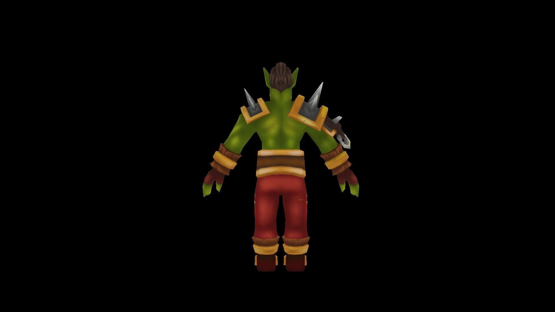3D model ORC LOWPOLY with HANDPAINTED texture VR / AR / low-poly | CGTrader