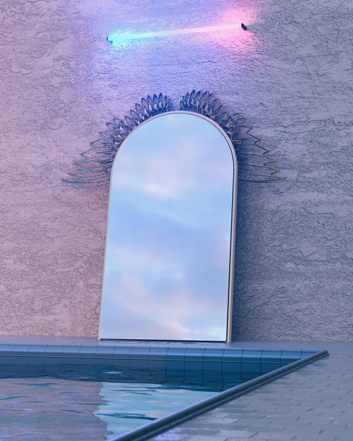 Aesthetic Mirror 3d Model Animated Cgtrader