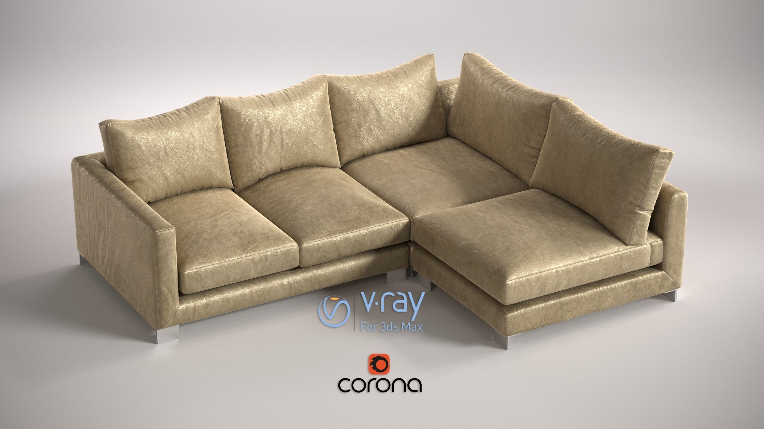 Sofa Zara Corner unit small left hand facing extra deep 3D model | CGTrader
