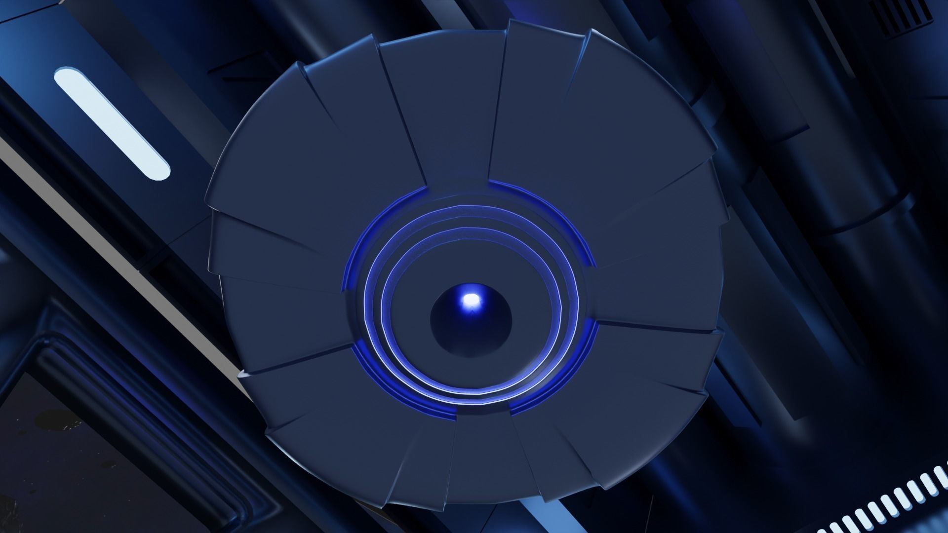 UFO 5 Rover Wheel Spaceship - Ovni - Flying Saucer 3D model | CGTrader