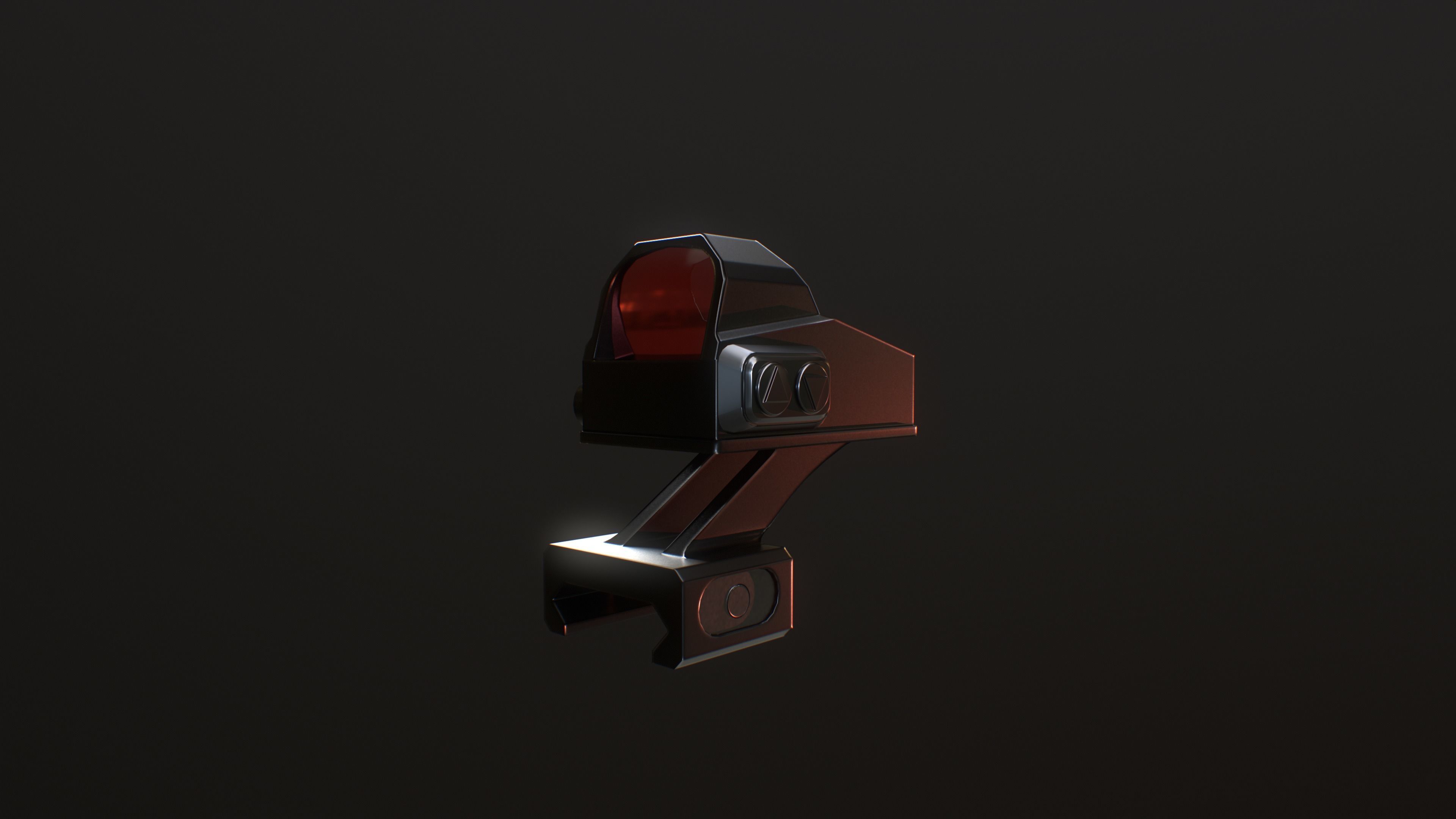 3D model Micro Reflex Sight VR / AR / low-poly | CGTrader