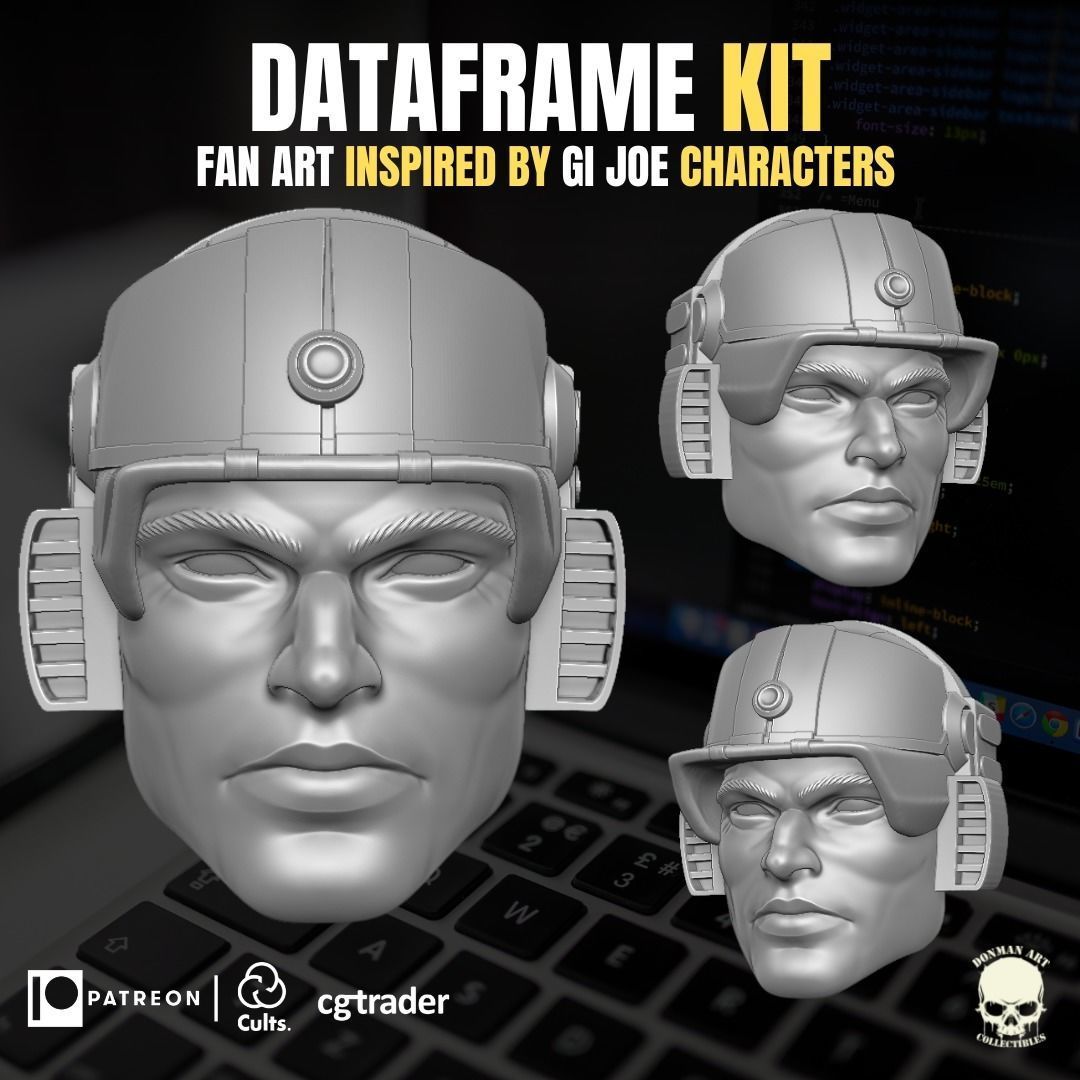 Dataframe Kit 3D printable File For Action Figures 3D model 3D ...