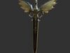 3D model Winged Dagger Weapon - Low Poly Asset Low-poly 3D model VR ...