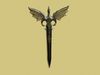3D model Winged Dagger Weapon - Low Poly Asset Low-poly 3D model VR ...