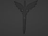 3D model Winged Dagger Weapon - Low Poly Asset Low-poly 3D model VR ...