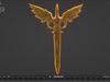 3D model Winged Dagger Weapon - Low Poly Asset Low-poly 3D model VR ...