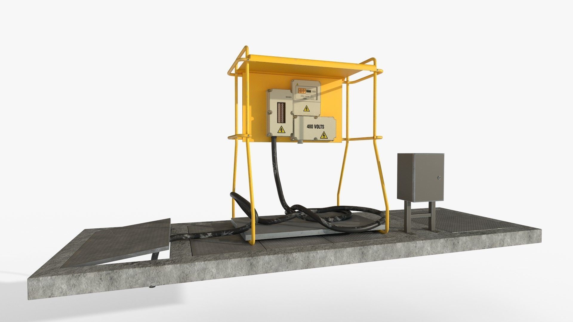 3D model Electrical Ground Box VR / AR / low-poly | CGTrader