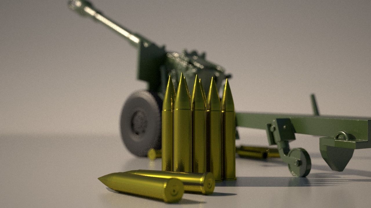 Howitzer Artillery for 3Dprint 3D model 3D printable | CGTrader