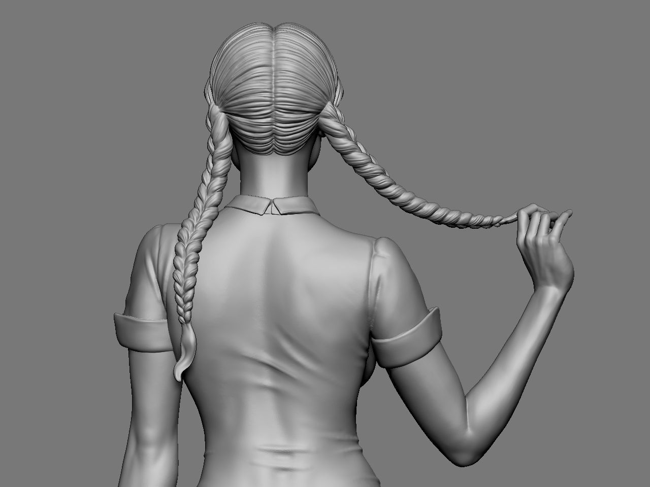 Wednesday adult 3D model 3D printable | CGTrader