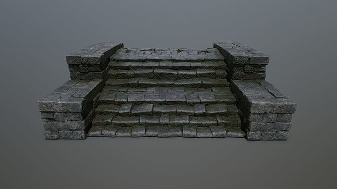 3D model Ruin Stairs VR / AR / low-poly | CGTrader